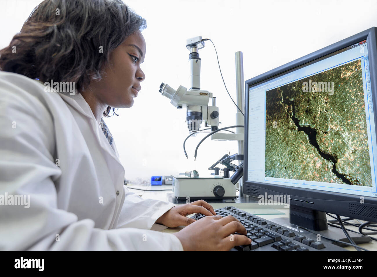Scientist Research Computer Keyboard High Resolution Stock Photography ...