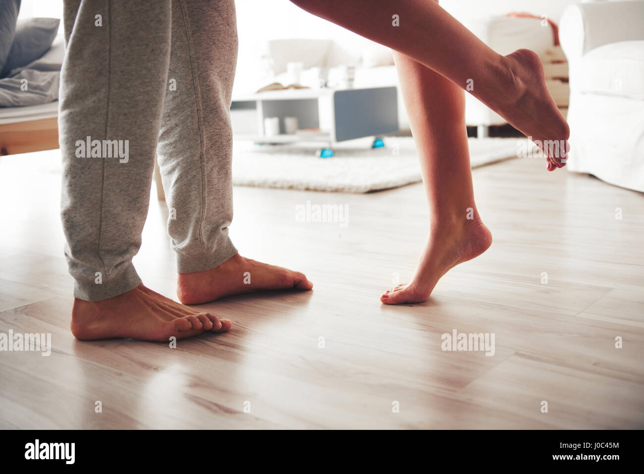 Man kissing foot hi-res stock photography and images - Alamy