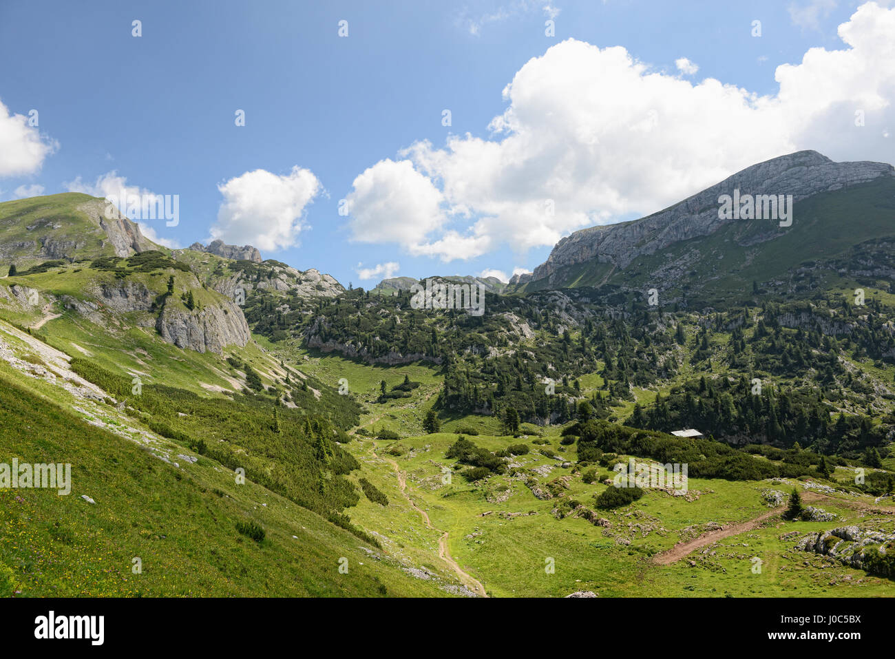 hiking in Rofan mountain aeria in Tyrol (Austria Stock Photo - Alamy