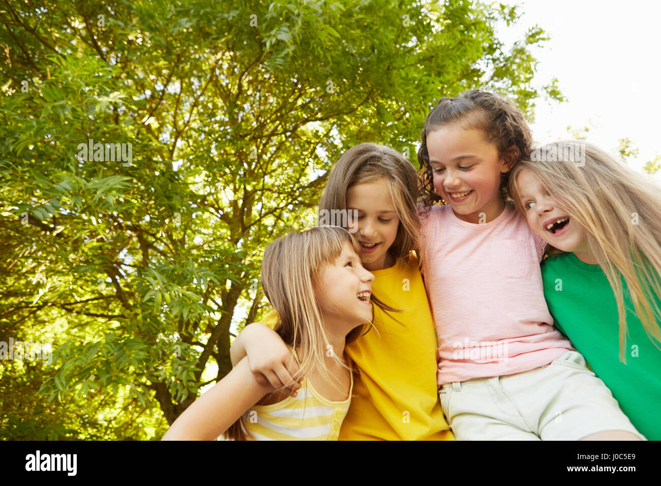 Girls arms around each other hi-res stock photography and images - Alamy
