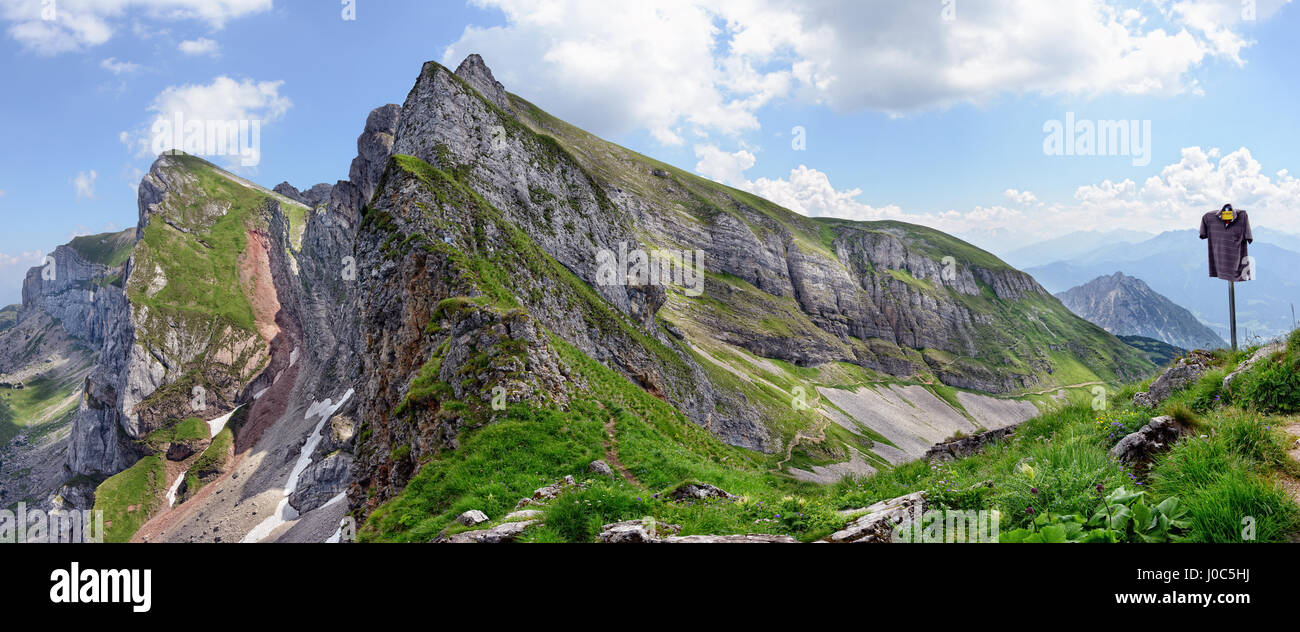 hiking in Rofan mountain aeria in Tyrol (Austria Stock Photo - Alamy