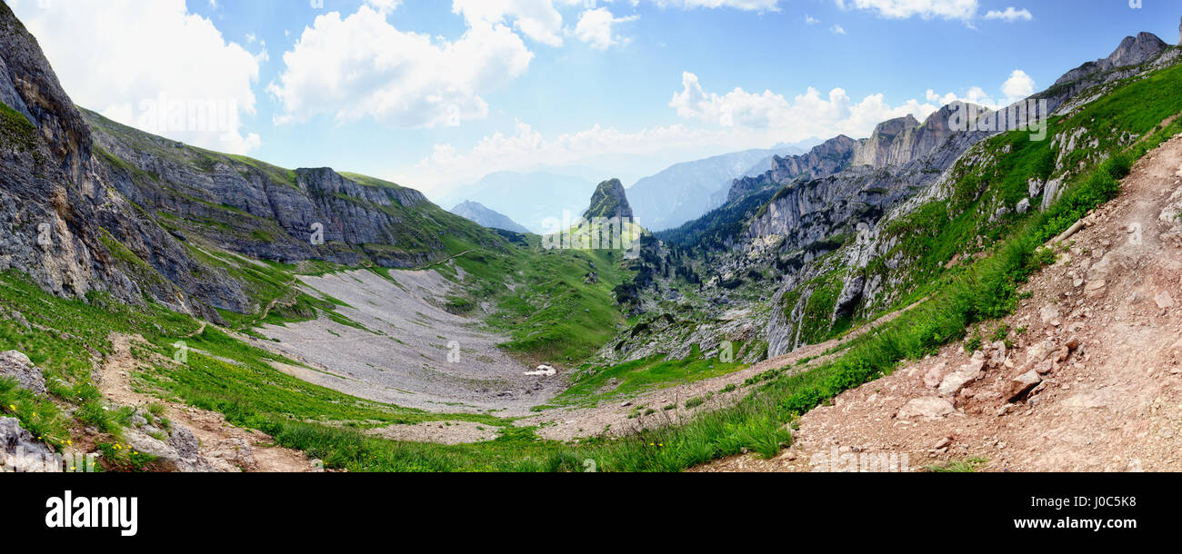 hiking in Rofan mountain aeria in Tyrol (Austria Stock Photo - Alamy