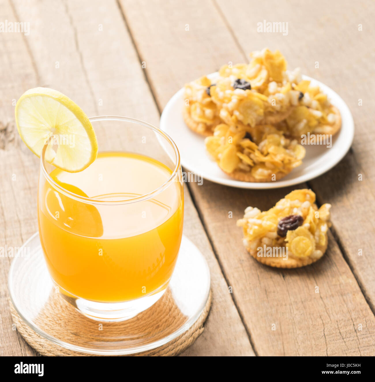 Orange juice snack cracker hi-res stock photography and images - Alamy