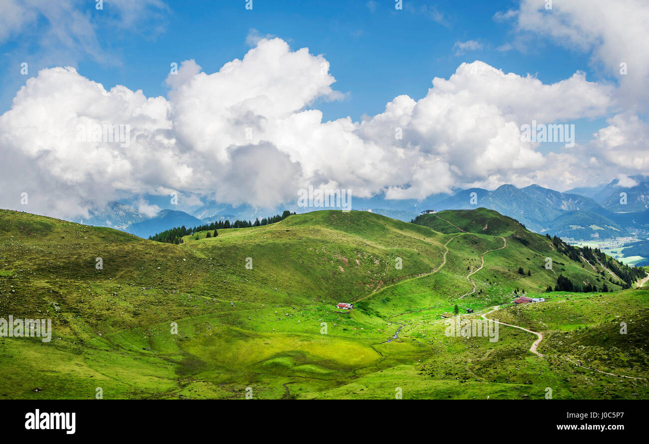 Amazing landscape on the trail climbing on Wildseelodersee Lake in ...