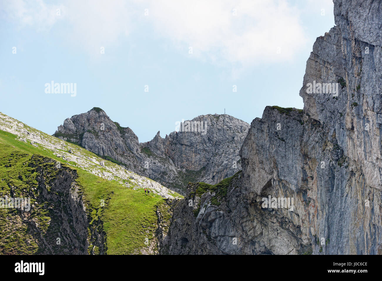 hiking in Rofan mountain aeria in Tyrol (Austria Stock Photo - Alamy