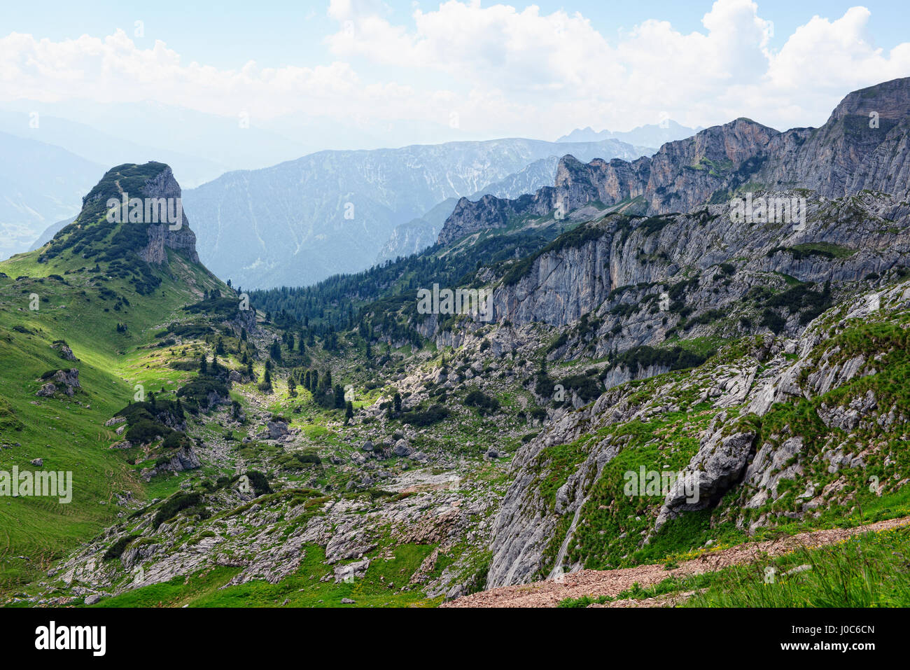 hiking in Rofan mountain aeria in Tyrol (Austria Stock Photo - Alamy