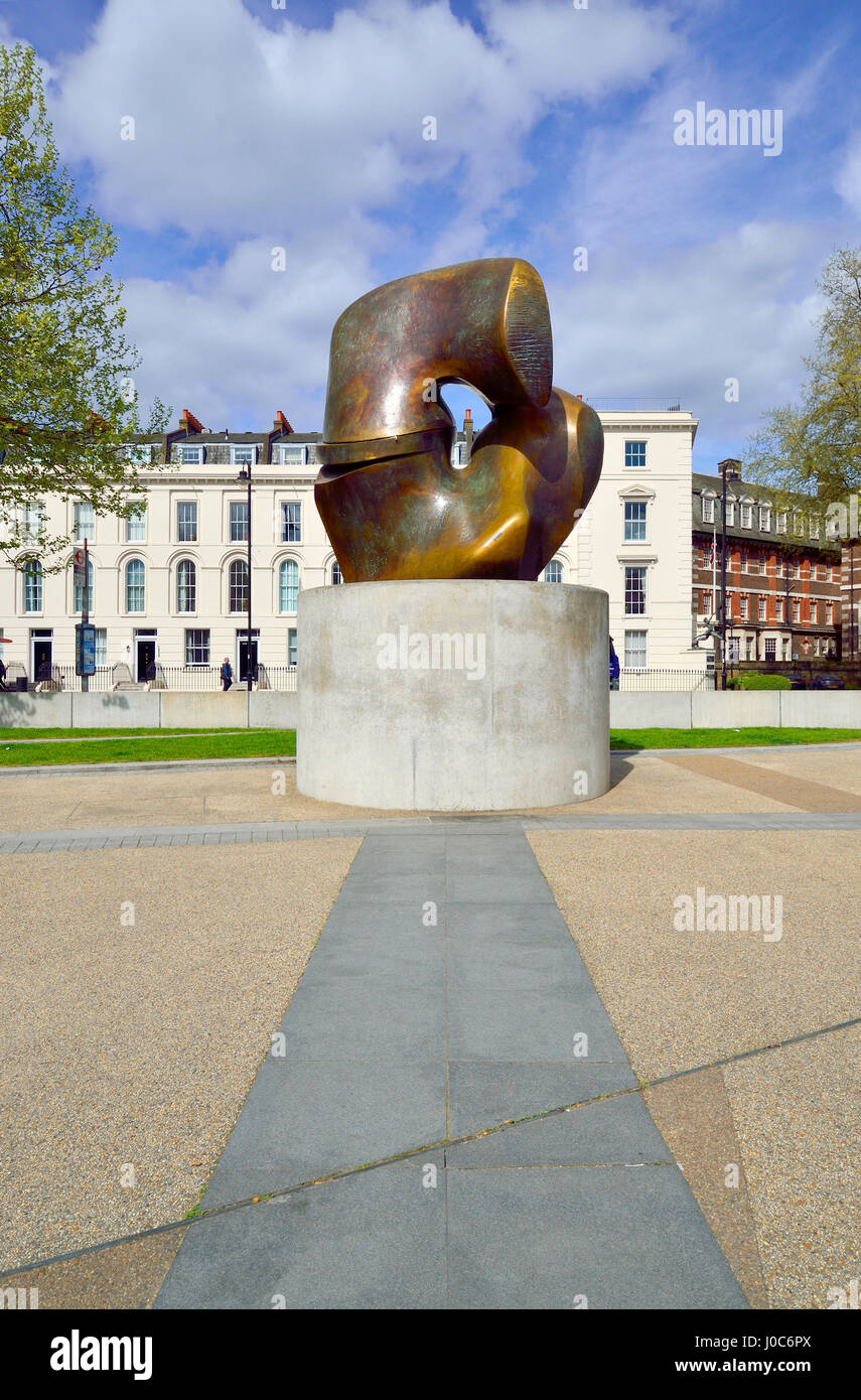 Henry moore locking piece sculpture hi-res stock photography and images ...