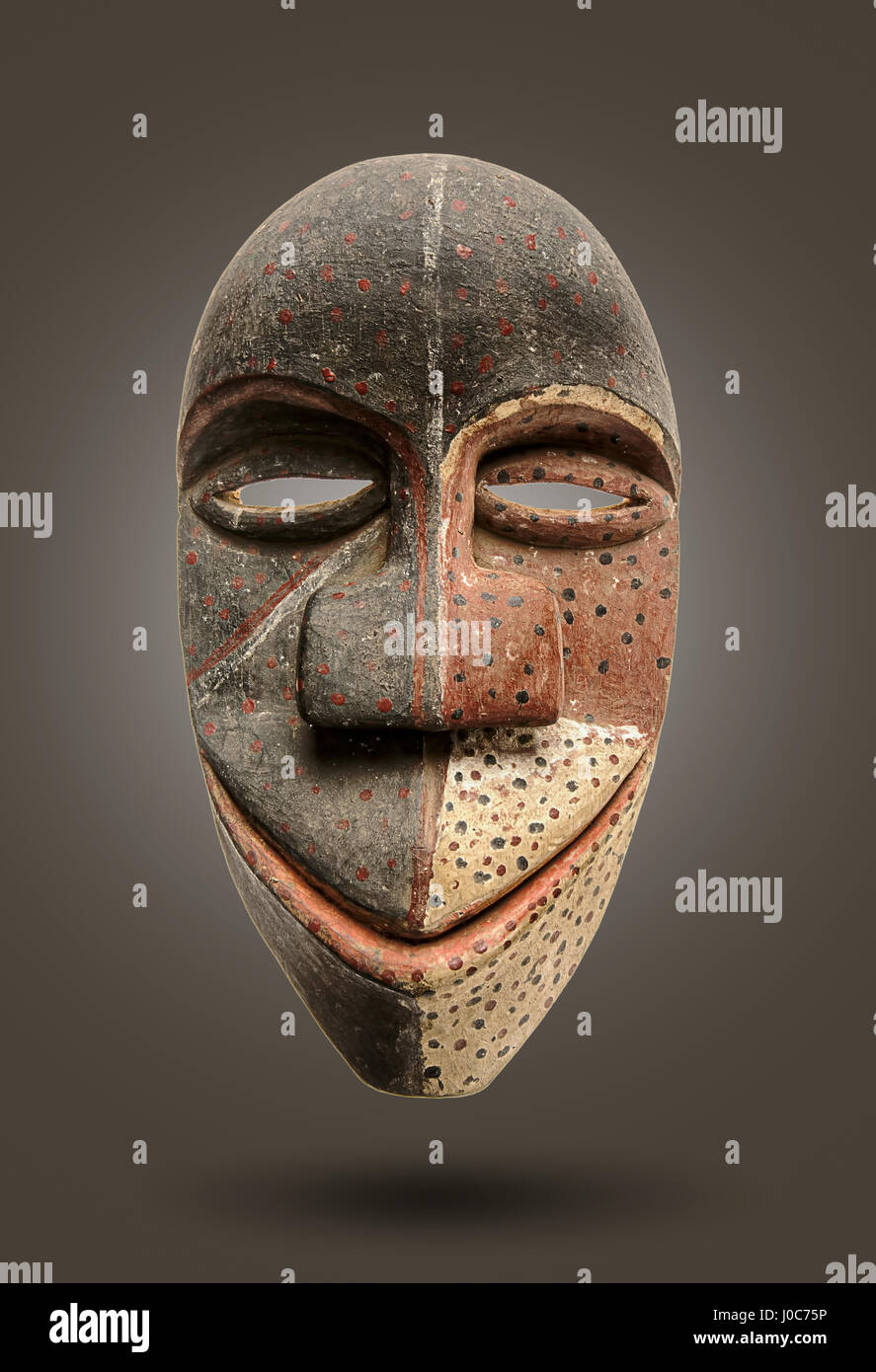 Old Antique African Tribal Mask Stock Photos & Old Antique African ...