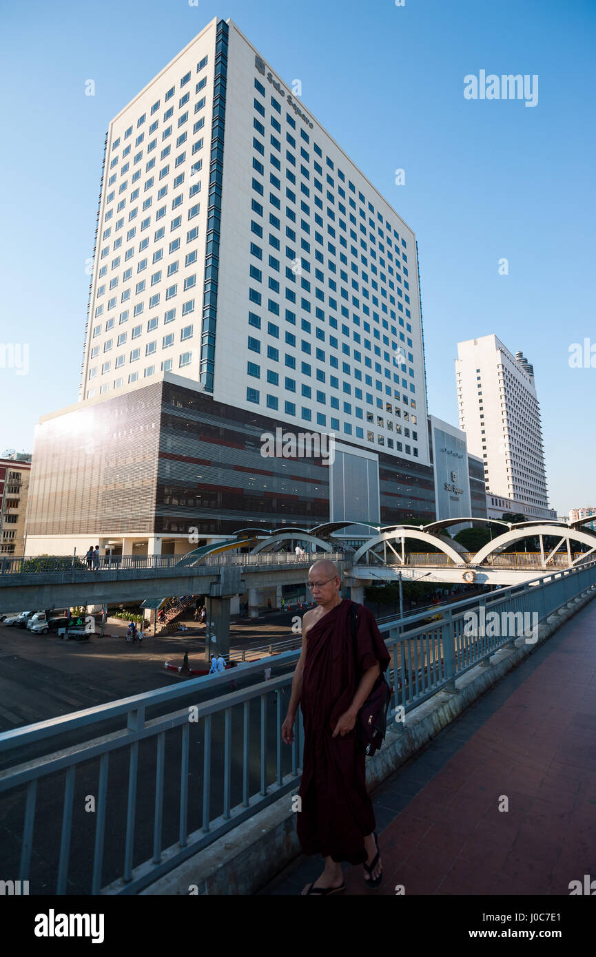 28.01.2017, Yangon, Republic of the Union of Myanmar, Asia - A view of ...