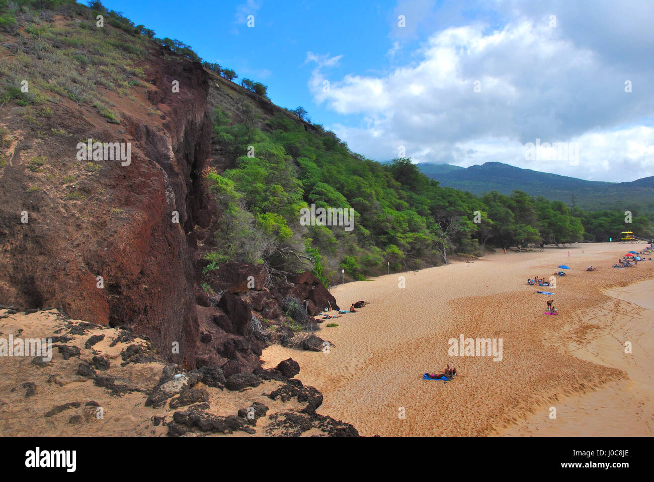 Big Beach on Maui Stock Photo - Alamy