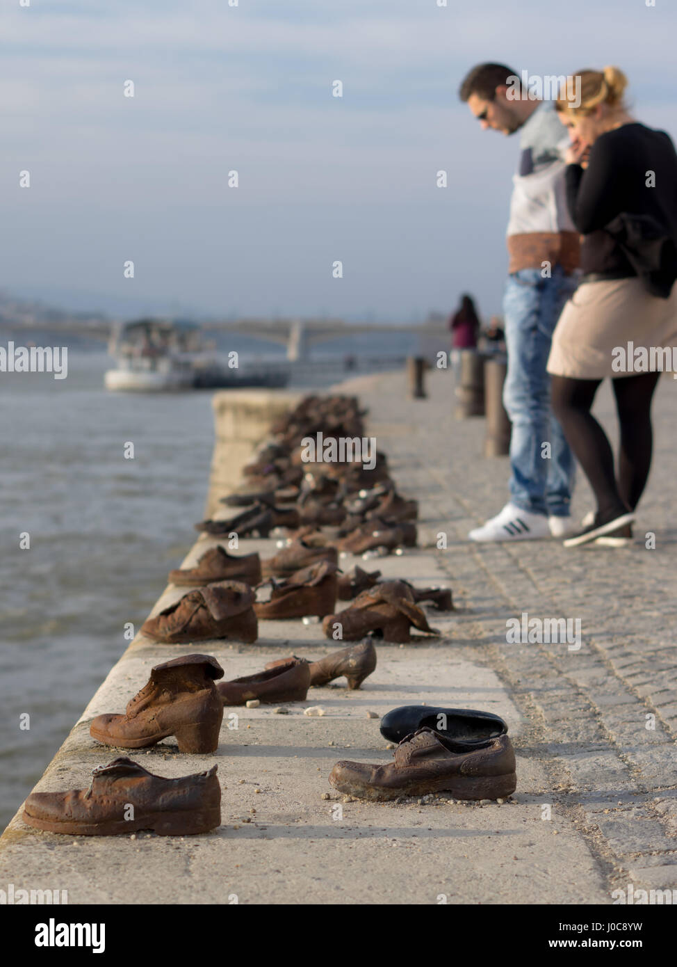 BUDAPEST, HUNGARY, MARCH 24, 2017 - Shoes on the Danube, famous ...