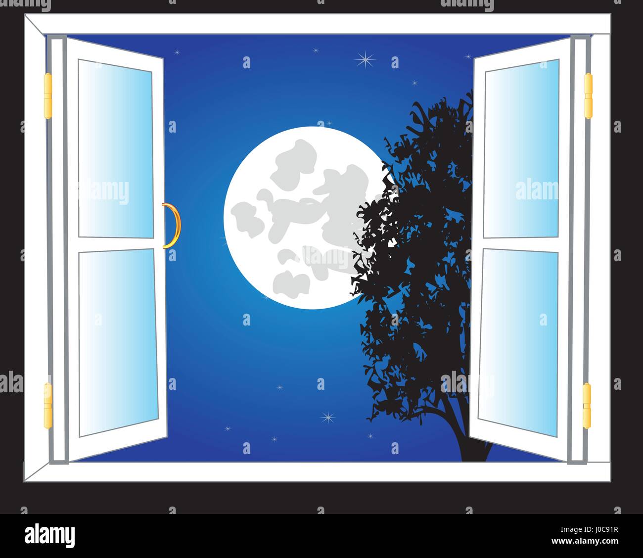 Open Window At Night