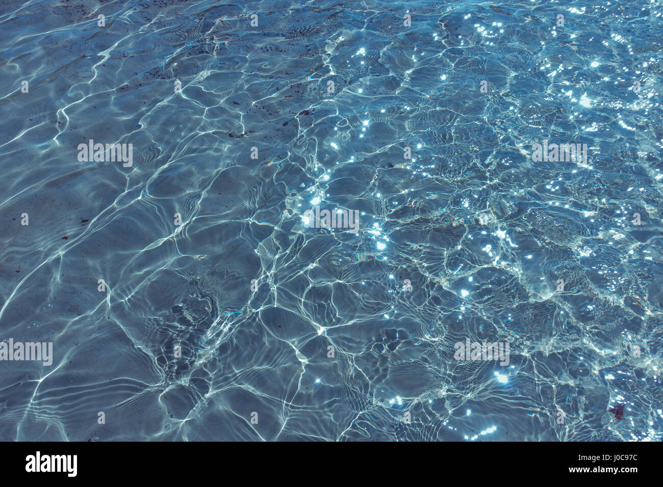 Shimmering water surface with light reflections Stock Photo - Alamy