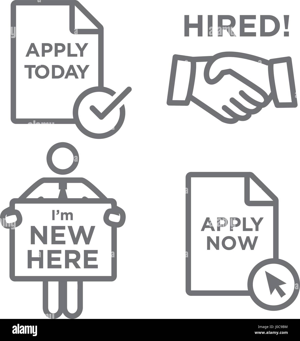 Hired vector vectors hi-res stock photography and images - Alamy