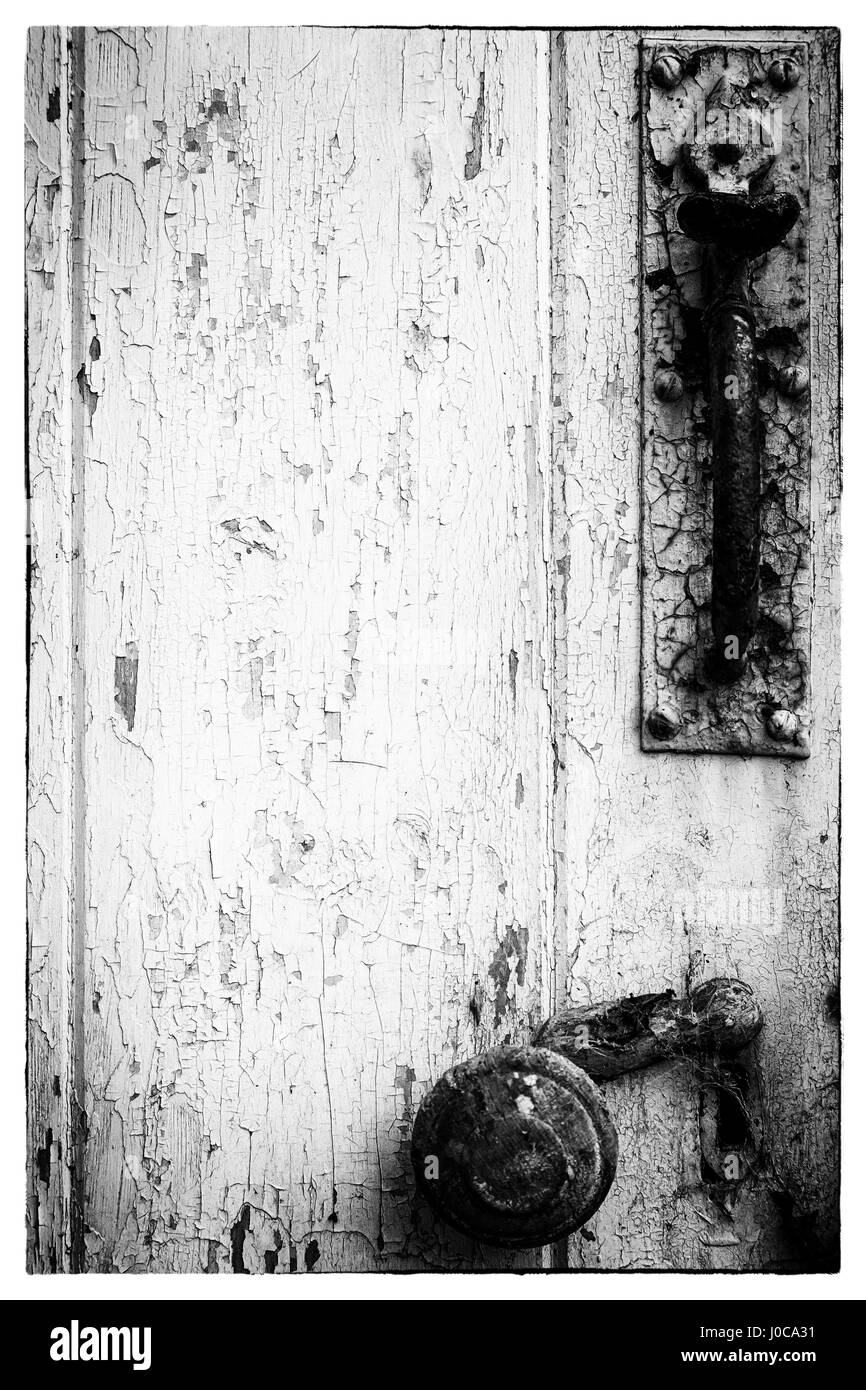 Old fashioned door latch Black and White Stock Photos & Images - Alamy