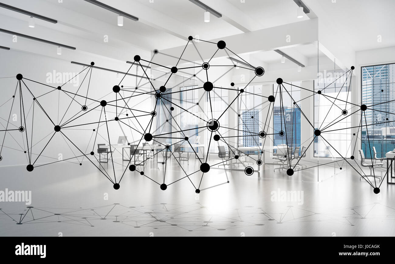 Networking and wireless connection as concept for effective modern ...