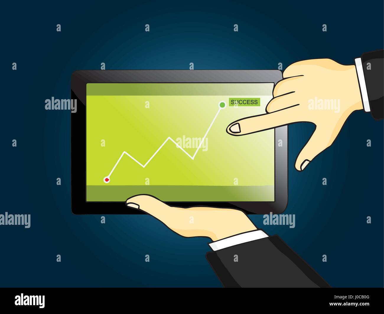 Digital financial graph on computer Stock Vector Images - Alamy