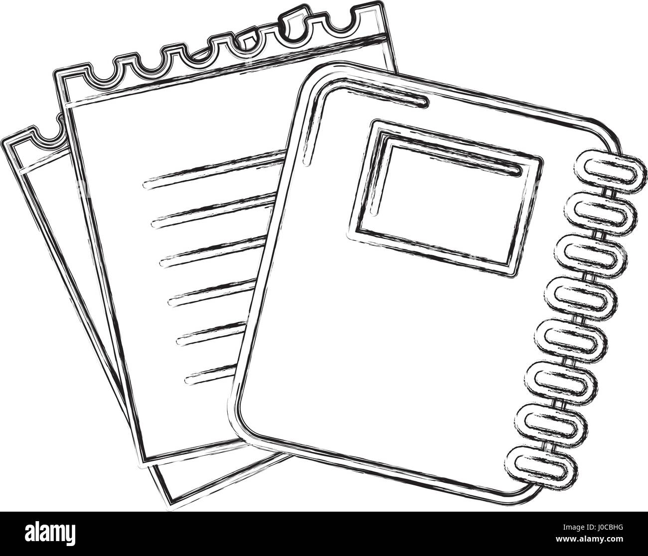 contour rings notebook tool with loose paper Stock Vector Image & Art ...
