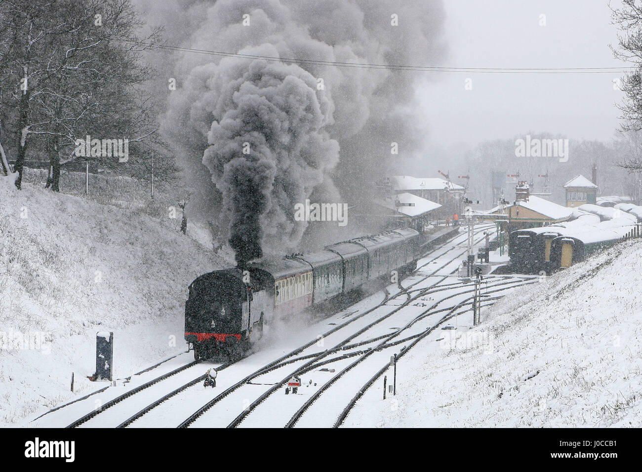 Bluebell Railway Snow High Resolution Stock Photography and Images - Alamy