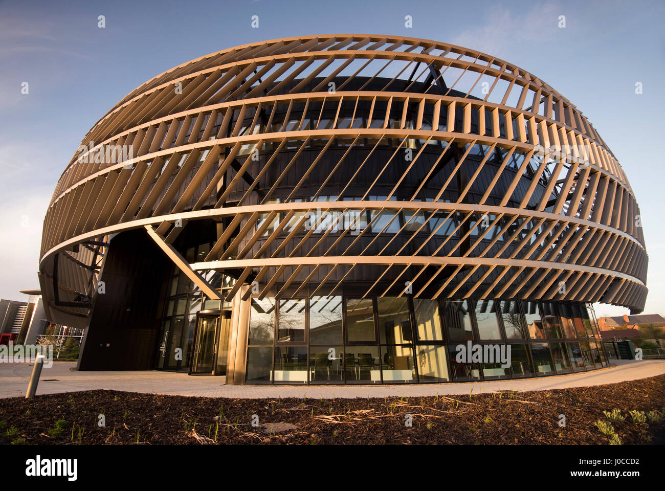 Dusk at The Ingenuity Lab, as part of the Jubilee Campus at Nottingham ...