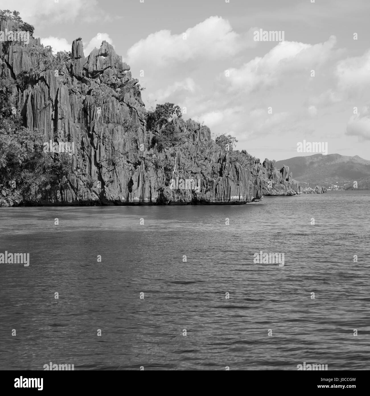 Palawan island Black and White Stock Photos & Images - Alamy