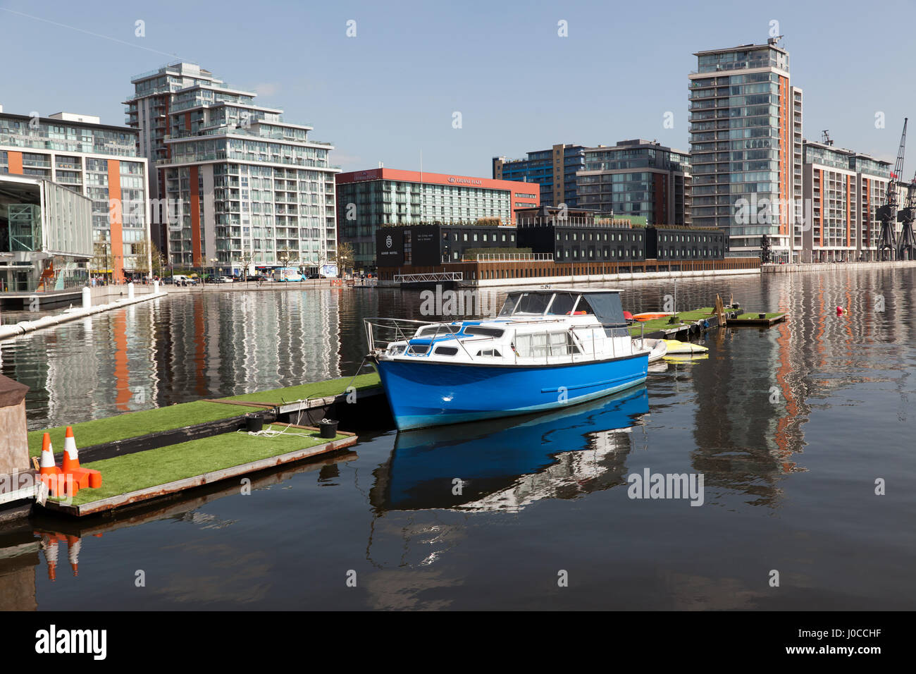 The Western Gateway of the Royal Victoria Dock, Newham, London Stock ...