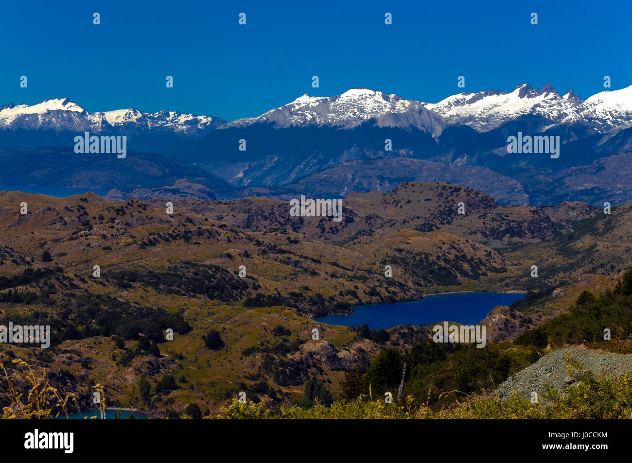 typical landscape of Carretera austral chile Stock Photo - Alamy