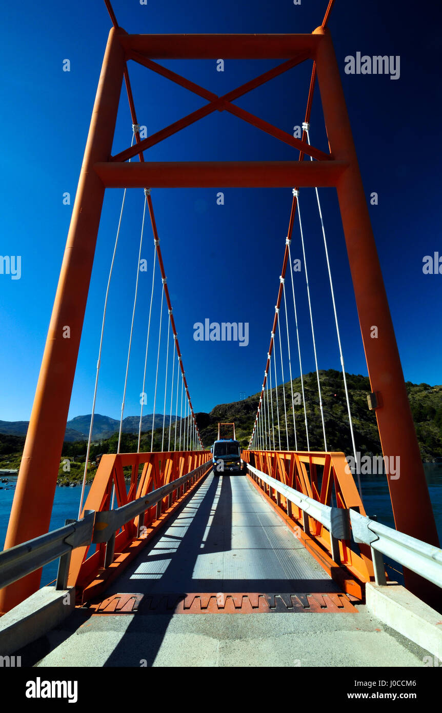 Exequiel Gonzales Bridge - Carretera Austral - Chile Stock Photo - Alamy