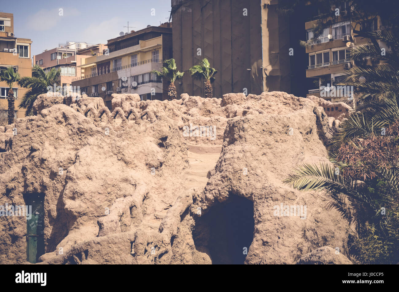 high old buildings with view of green nature Stock Photo - Alamy