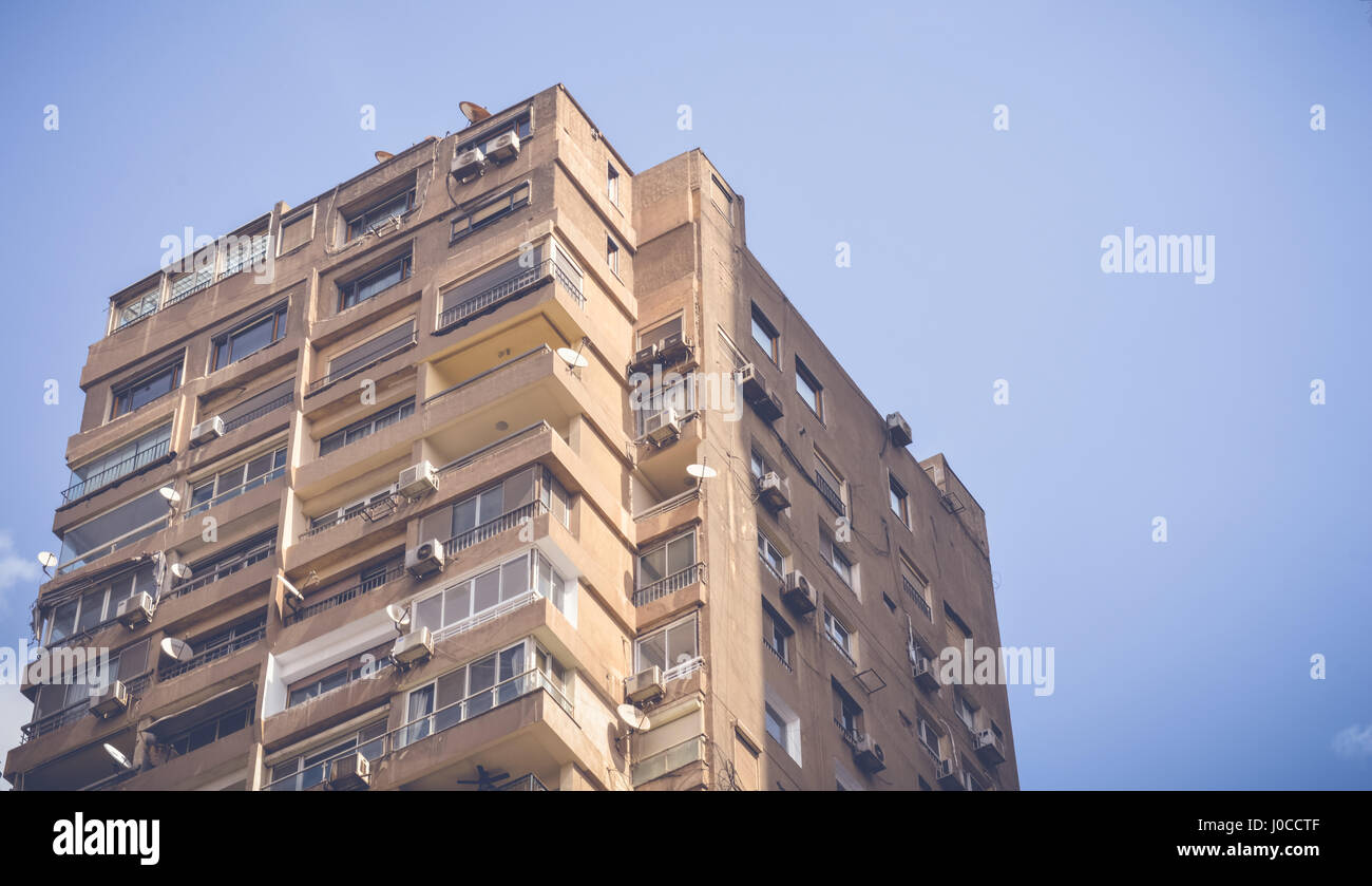 high buidling with view of sky background Stock Photo - Alamy