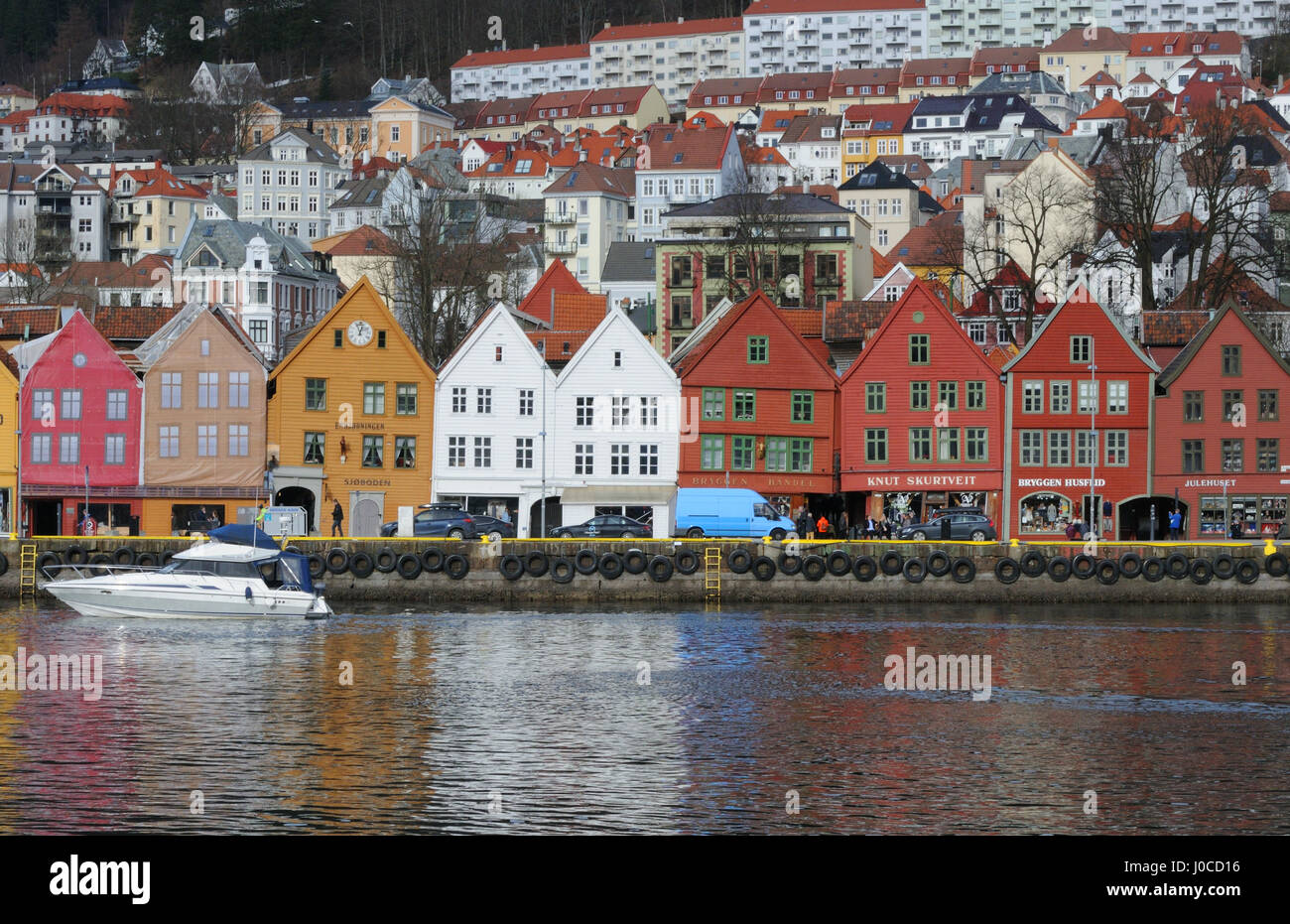 The waterfront of Bergen harbour. Bergen, Norway Stock Photo - Alamy