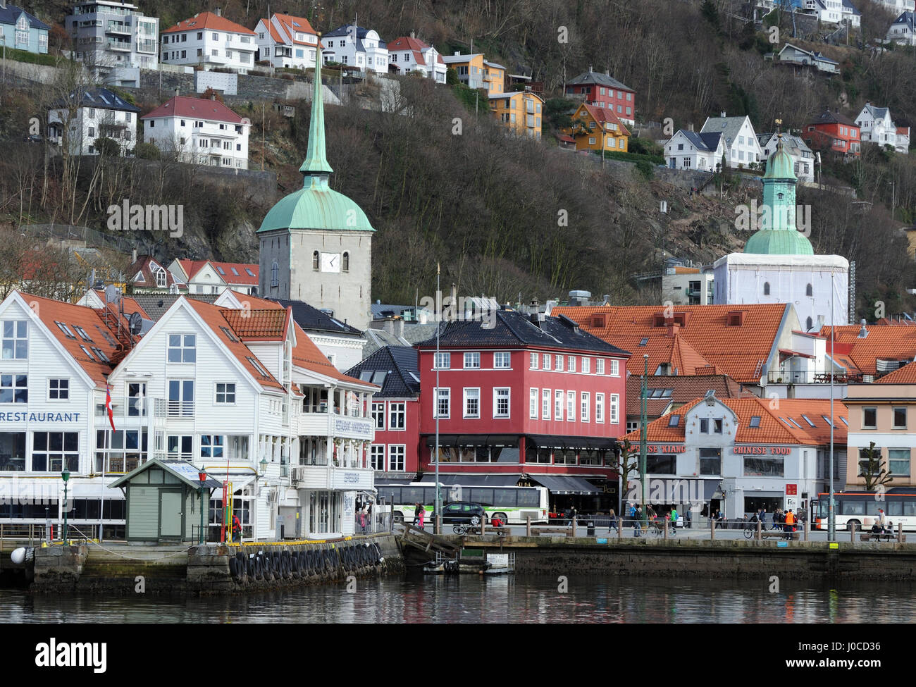 The waterfront of Bergen harbour. Bergen, Norway Stock Photo - Alamy