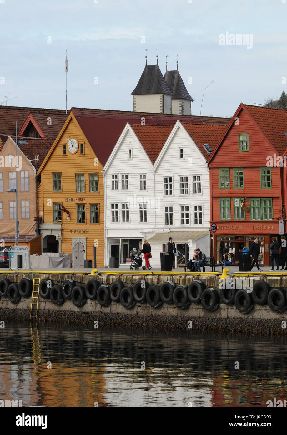 The waterfront of Bergen harbour. Bergen, Norway Stock Photo - Alamy
