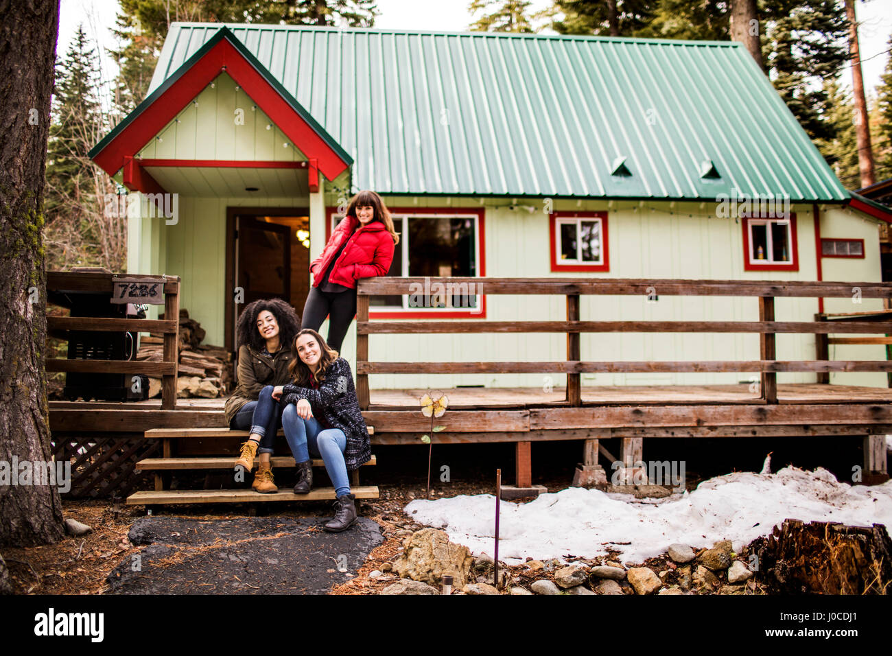 Woman portrait in cabin hi-res stock photography and images - Alamy