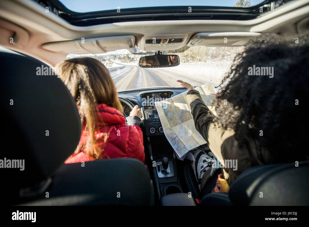 Car driving map hi-res stock photography and images - Alamy