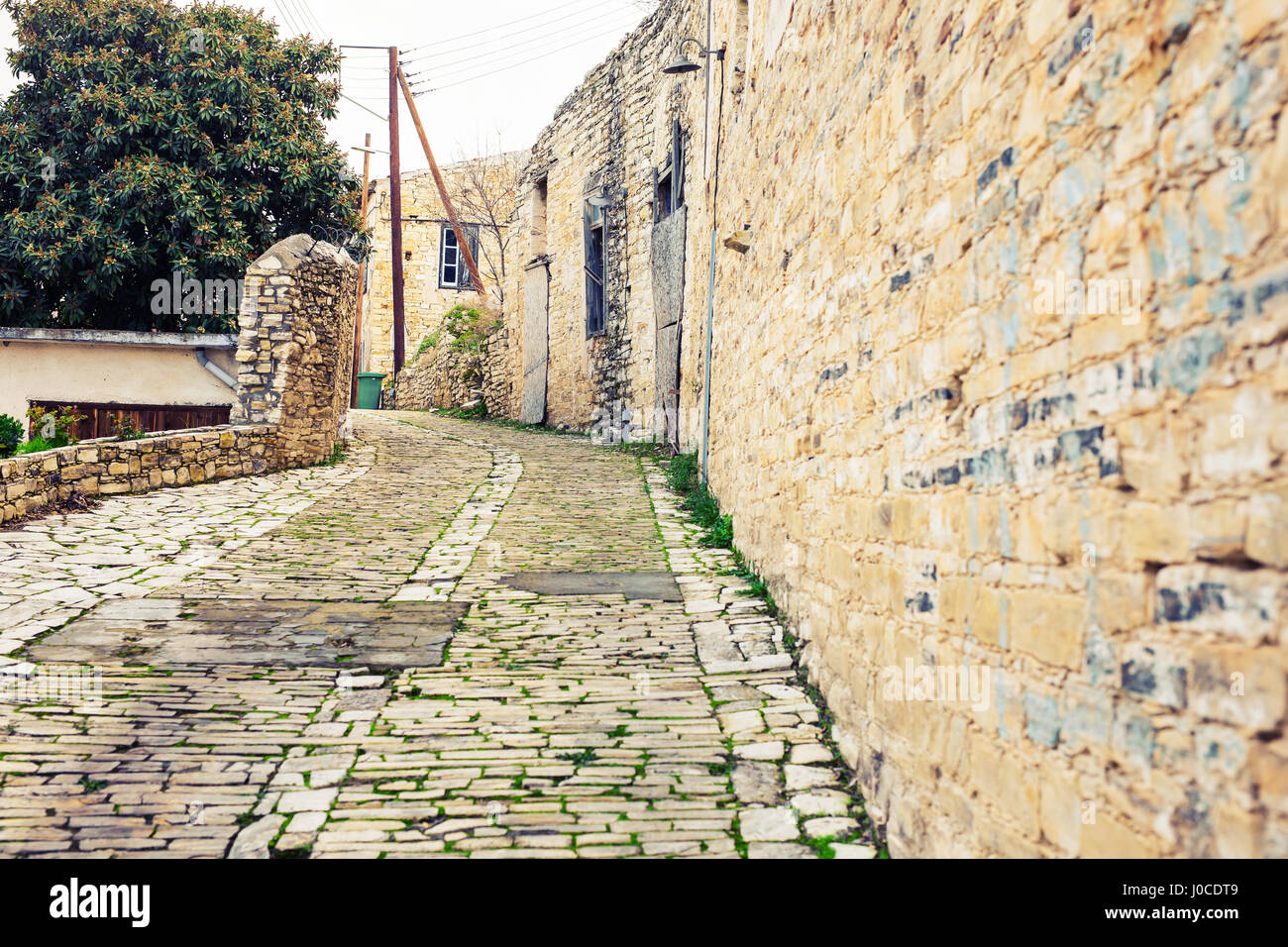 simple old stone street Stock Photo - Alamy