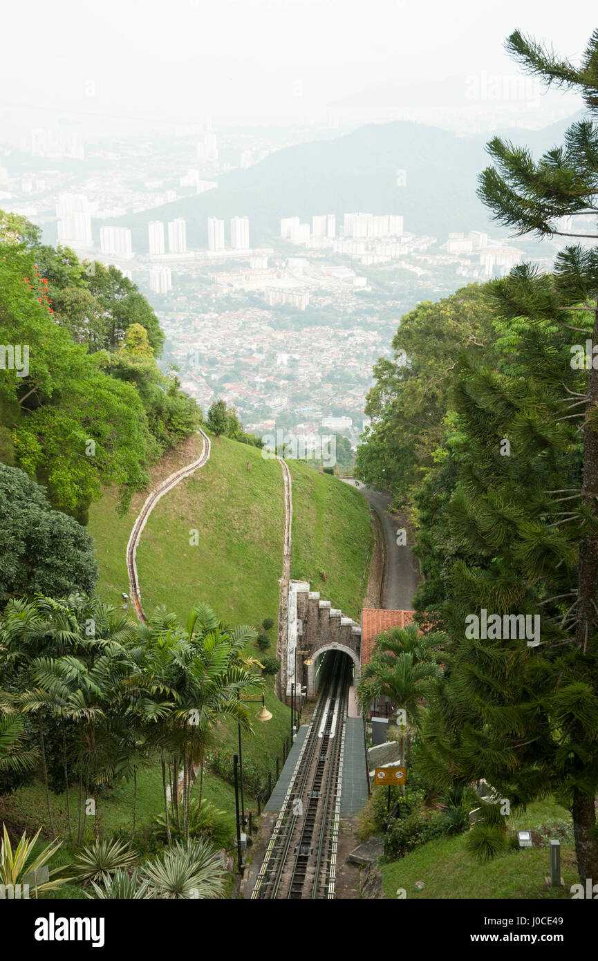 Aerial view from bukit bendera hill, penang, malaysia, asia Stock Photo ...