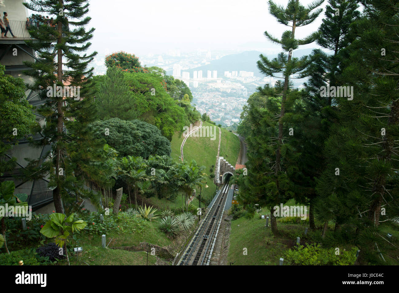 Aerial view from bukit bendera hill, penang, malaysia, asia Stock Photo ...