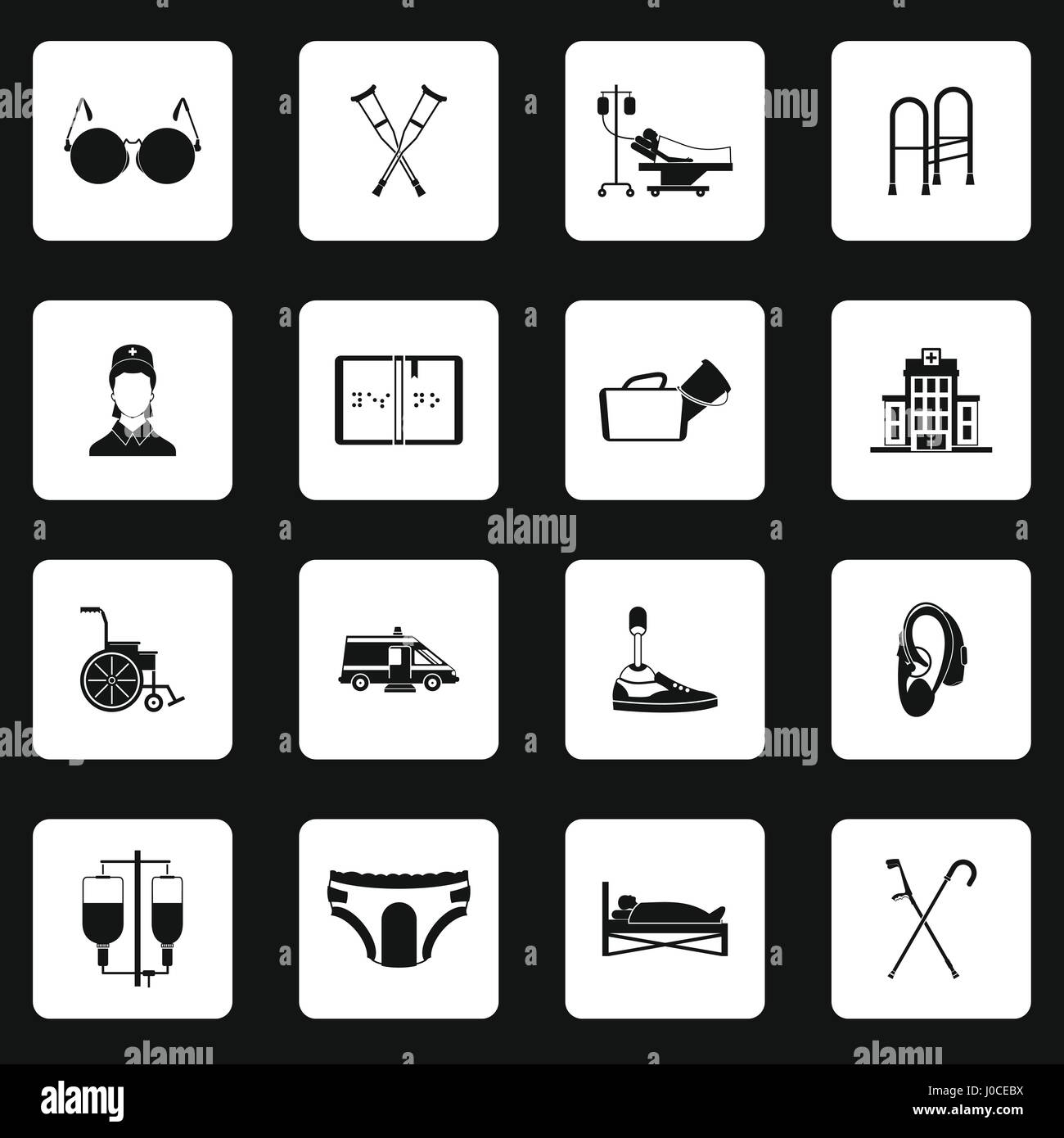 Accessibility icons set, simple style Stock Vector Image & Art - Alamy