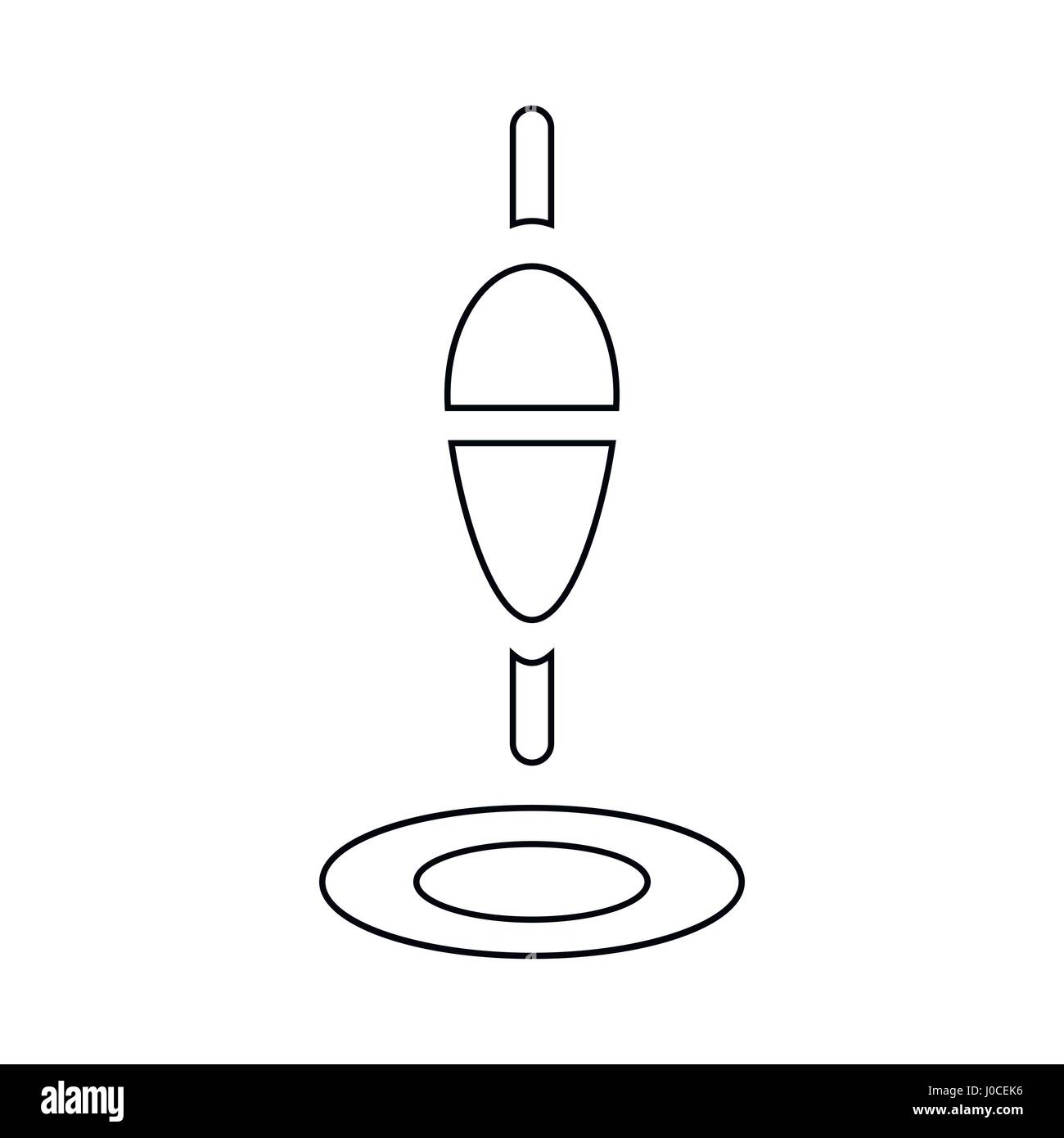 Fishing float icon, outline style Stock Vector Image & Art - Alamy
