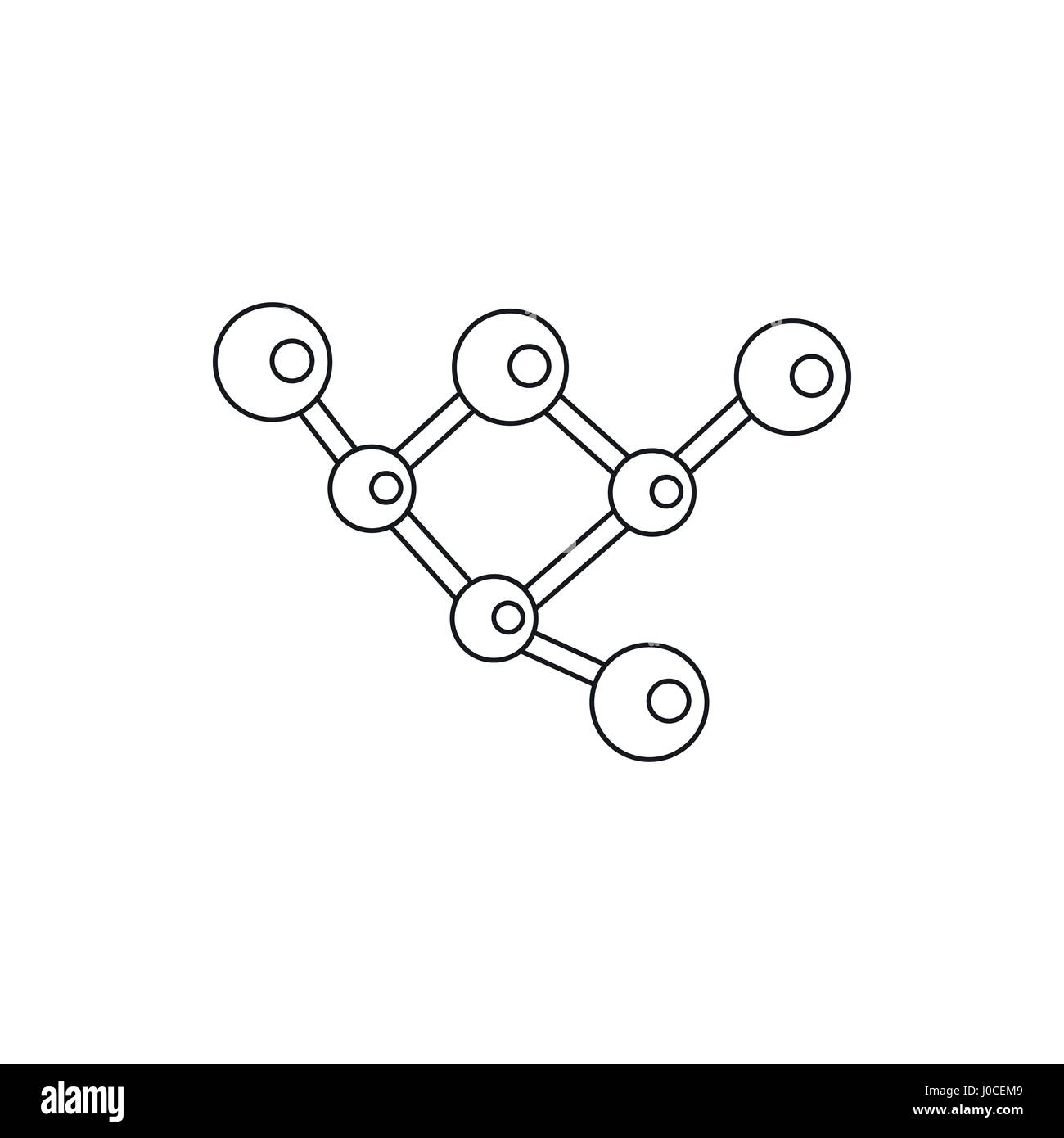 Structure molecule icon, outline style Stock Vector Image & Art - Alamy