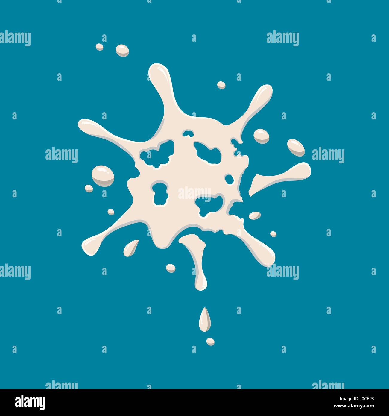 Small spot of milk icon Stock Vector Image & Art - Alamy