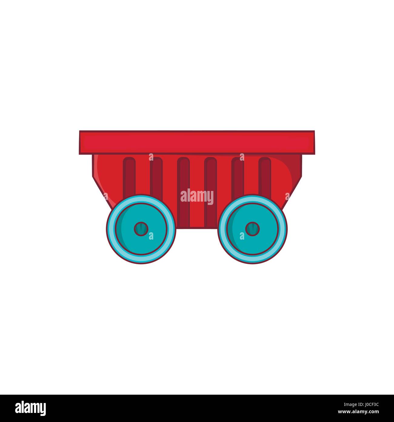 Cart on wheels icon, cartoon style Stock Vector Image & Art - Alamy