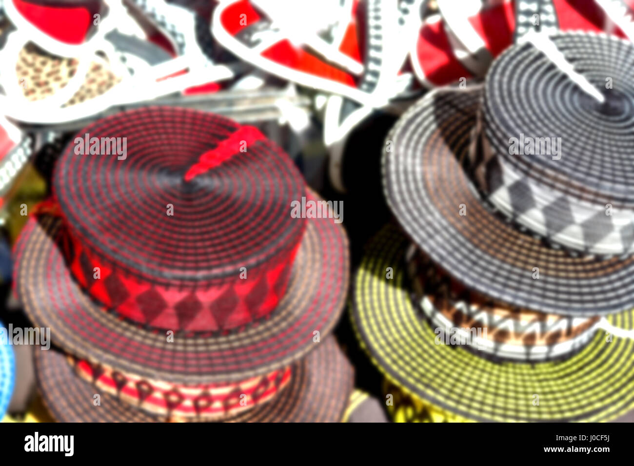 blur in south africa close up of the colored hat like texture ...
