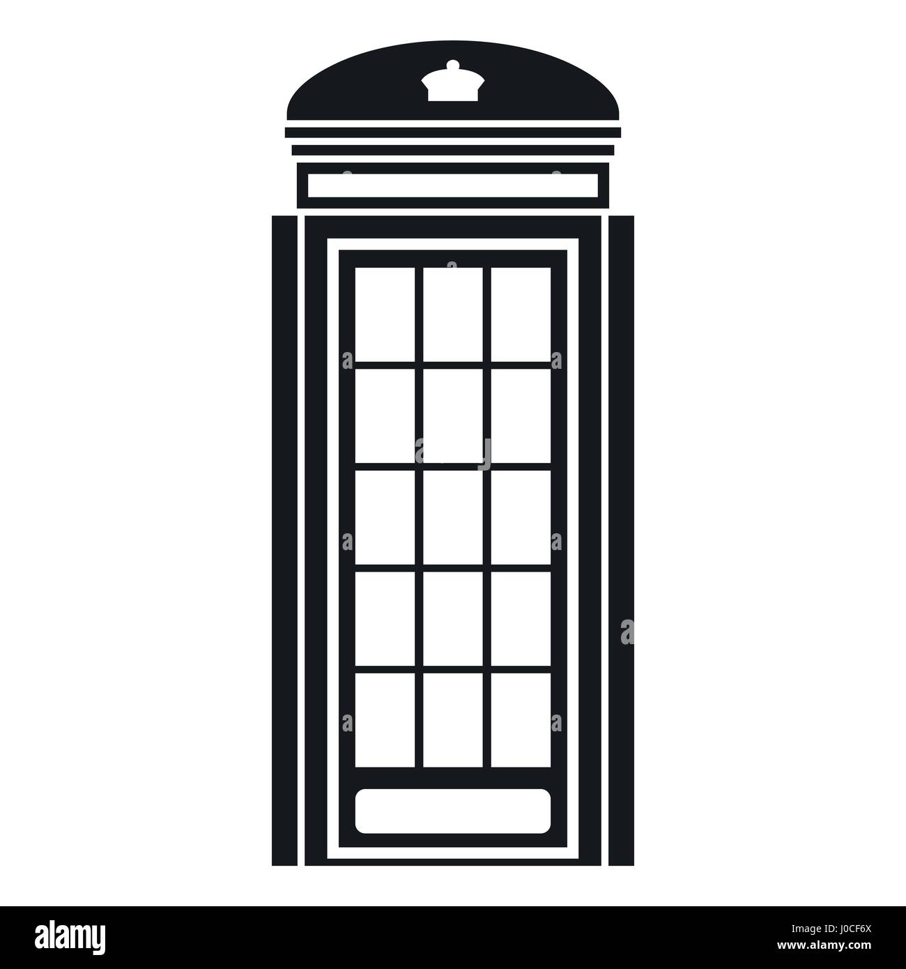 Phone booth icon, simple style Stock Vector Image & Art - Alamy