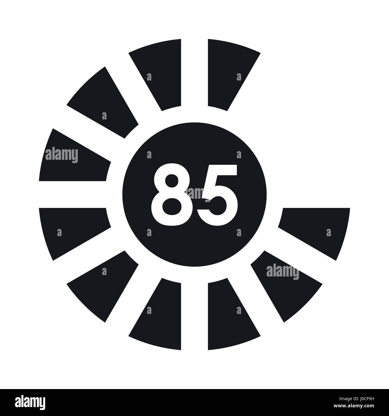 Sign 85 load icon, simple style Stock Vector Image & Art - Alamy
