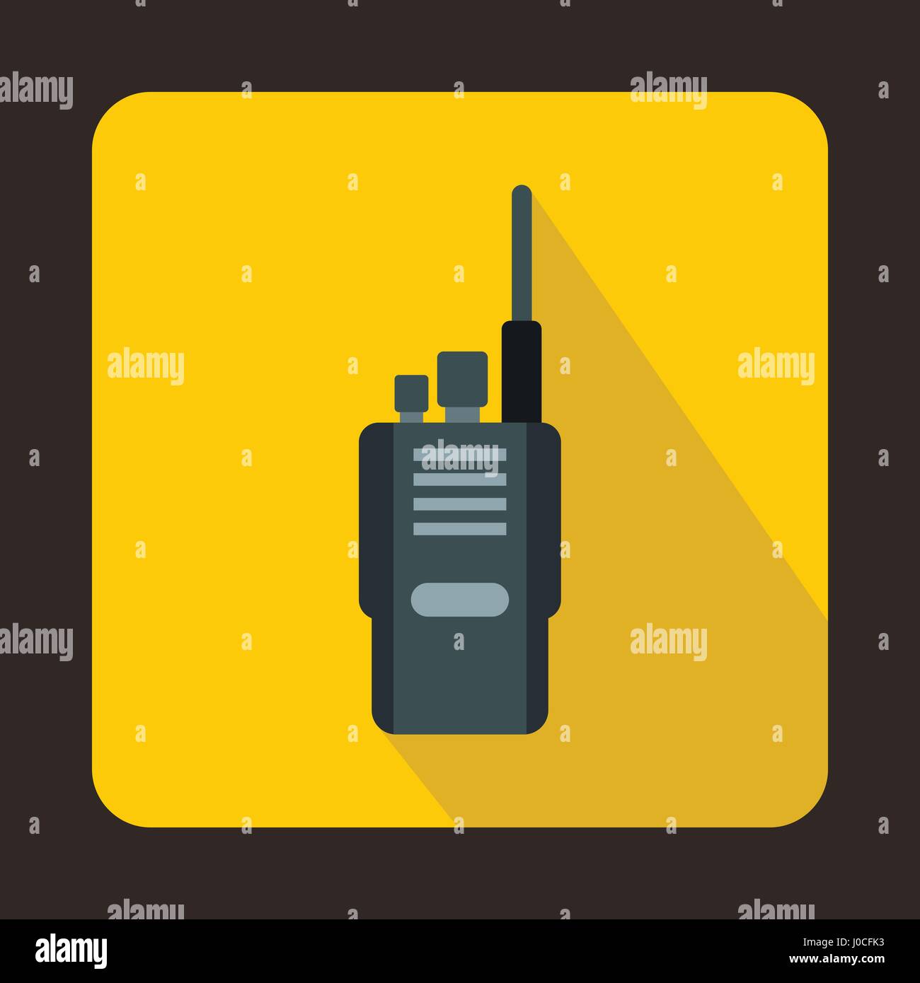 Portable radio transceiver icon, flat style Stock Vector Image & Art ...