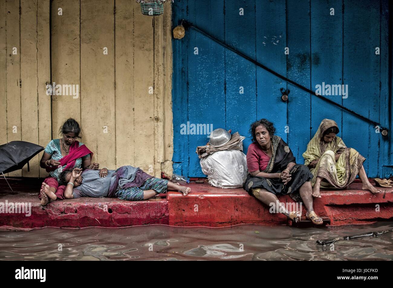 A Day of a Homeless family Stock Photo - Alamy