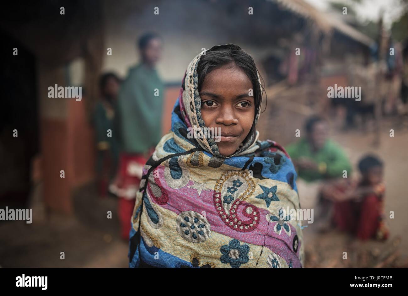 Winter child poor hi-res stock photography and images - Alamy