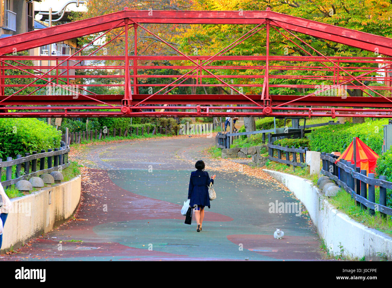 Hachimanbashi Oldest Japanese Iron Bridge Stock Photos & Hachimanbashi ...